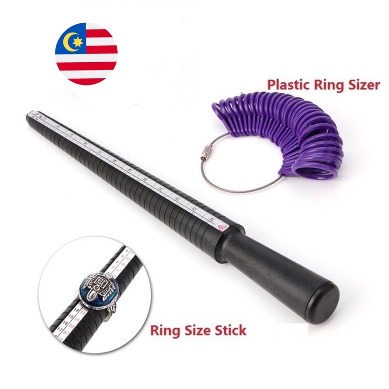[READY STOCK🇲🇾]Ring Sizer Stick Ring Measuring Stick Tool Finger Ring Sizing Measurement Loop ...