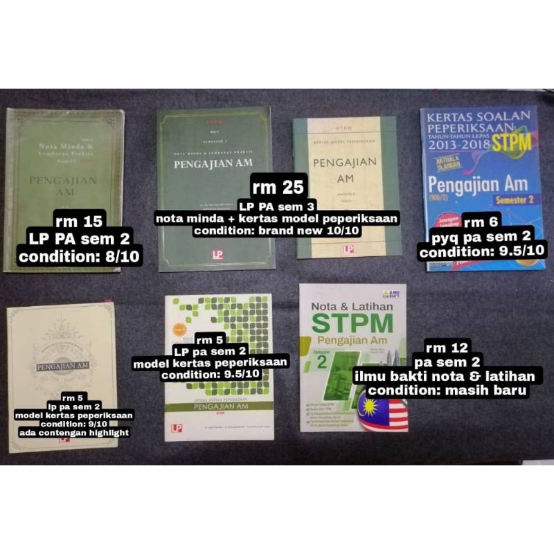 (USED) BUKU LP PA STPM SEM 2 & 3, PAST YEAR, ILMU BAKTI SEM 2 | Shopee ...