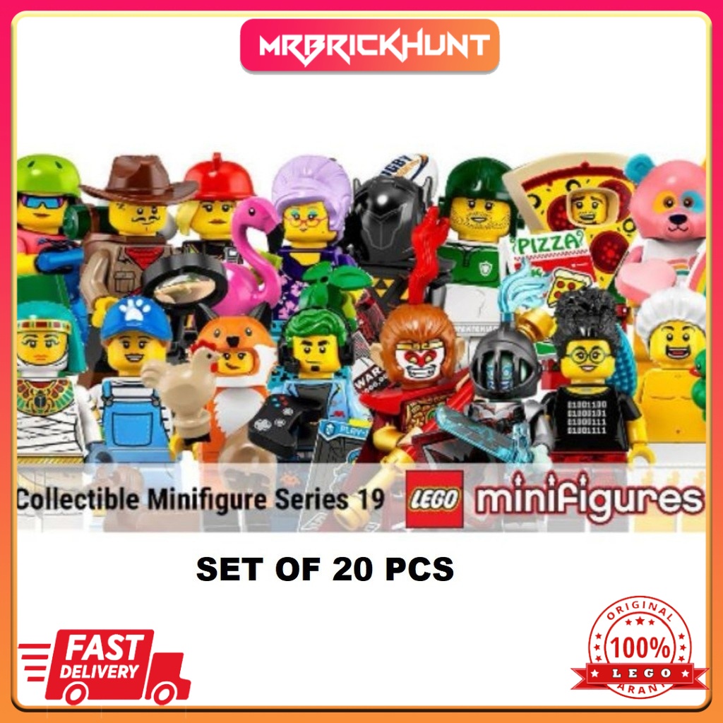 [MrBrickHunt] Lego 71025 Minifigures Series 19 Complete Set - 20 Pcs | Block Toys | | Shopee ...