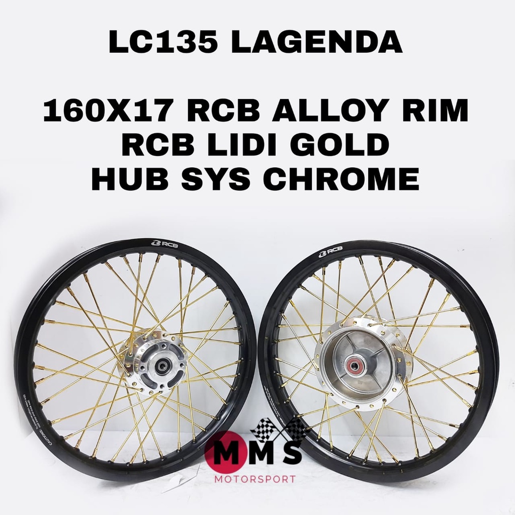 Lagenda LC135 LC4S Racing Boy Alloy Rim 160x17, RCB Lidi, Hub Chrome ...