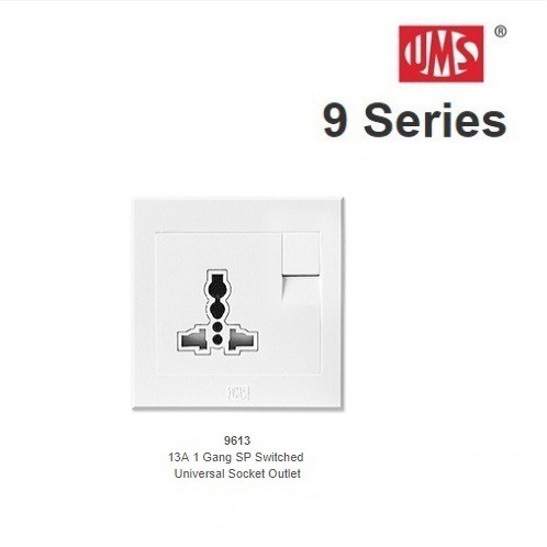 UMS 9613 13A 1 Gang SP Switched Universal Socket Outlet | Shopee Malaysia