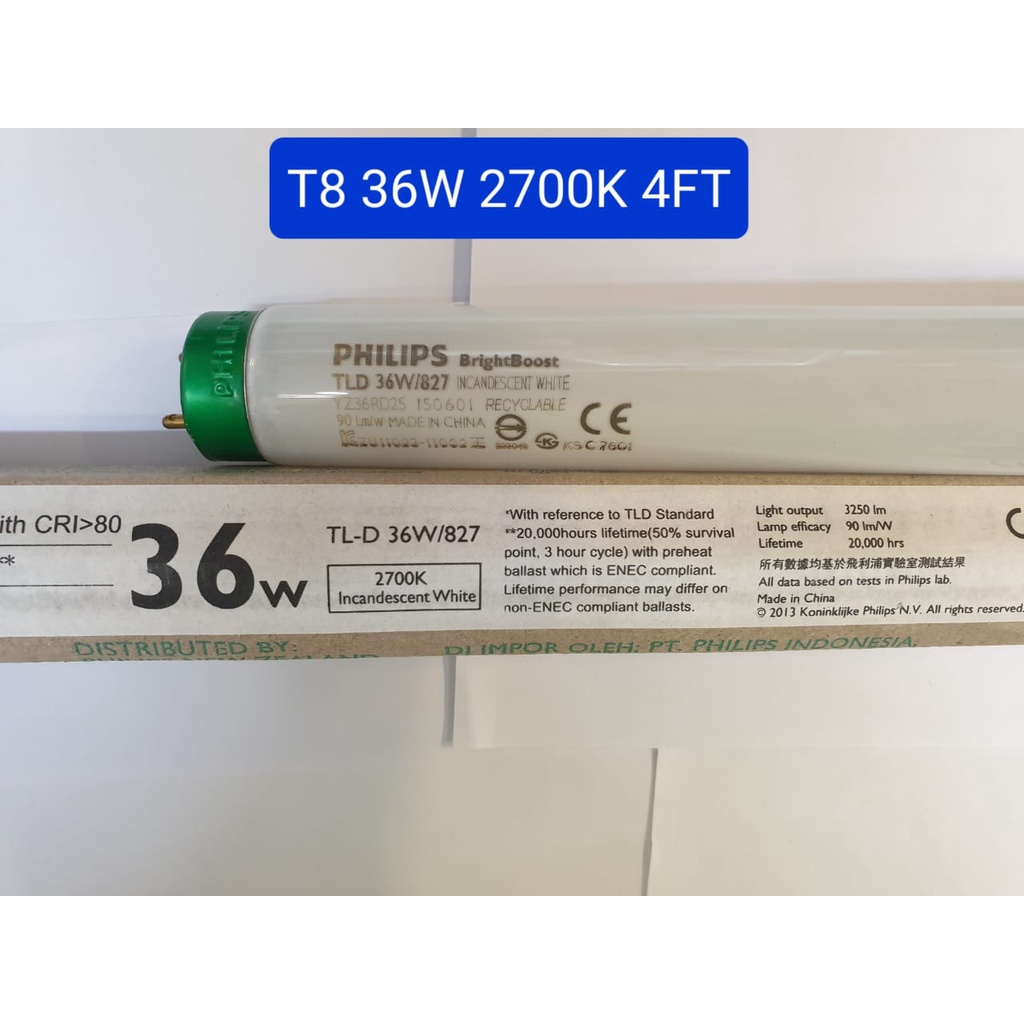 PHILIPS TLD FLUORESCENT TUBE 18W/865 36W/840 36W/865 | Shopee Malaysia