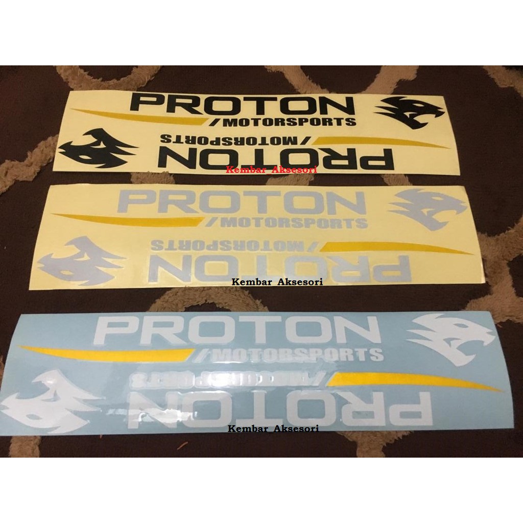 STICKER PINTU DOOR STICKER PROTON 1 PAIR Proton Waja Persona Saga BLM ...