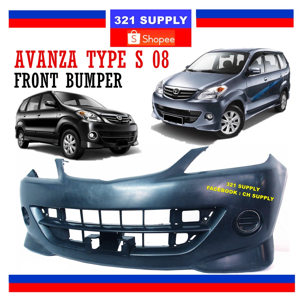 TOYOTA AVANZA TYPE S 2008 FRONT BUMPER / BUMPER DEPAN (MATERIAL PP ...