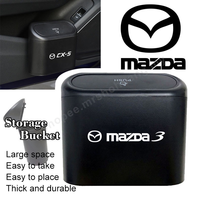 Car Trash Bin Can Hanging For Mazda 2 3 5 6 8 CX5 323 CX3 MPS RX8 ...