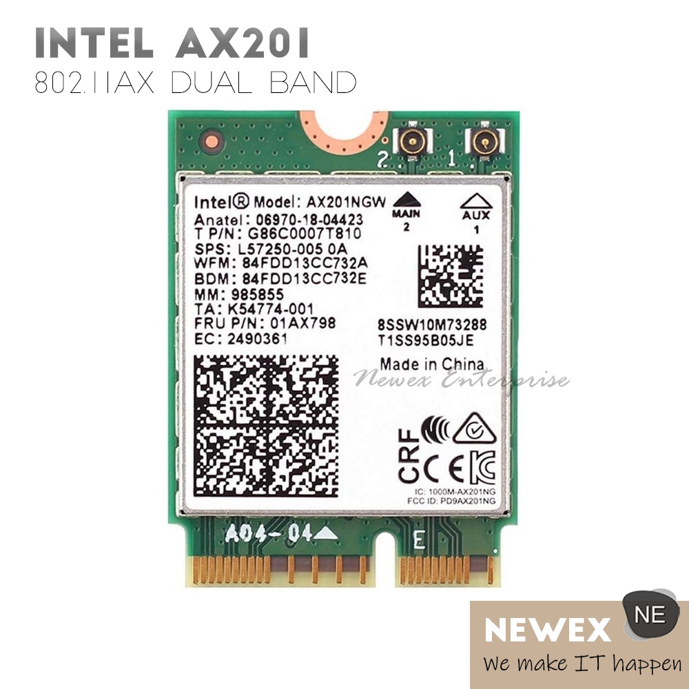 Intel Wi-Fi 6 AX200 AX201 | 6E AX210 AX211 | Killer 1650X | AX411 802 ...