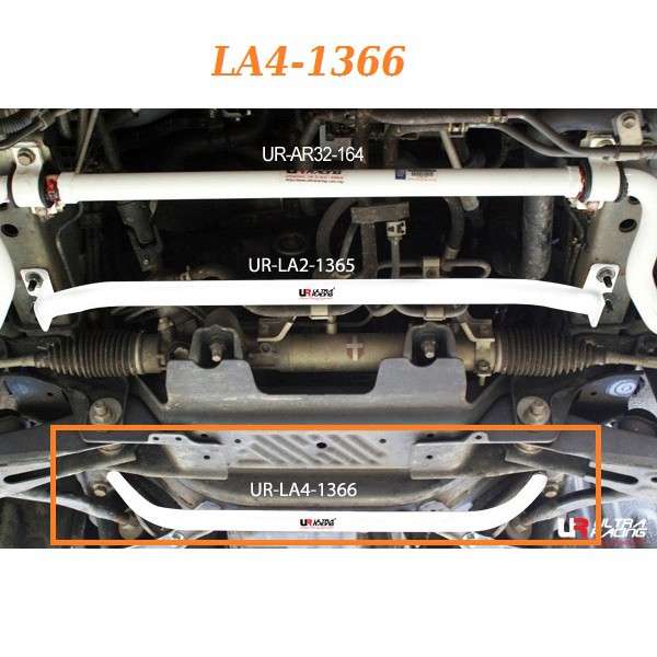 ULTRA RACING 2/4-Point Front Lower Bar:TOYOTA HIACE H-200 2.0D '05 (2WD ...