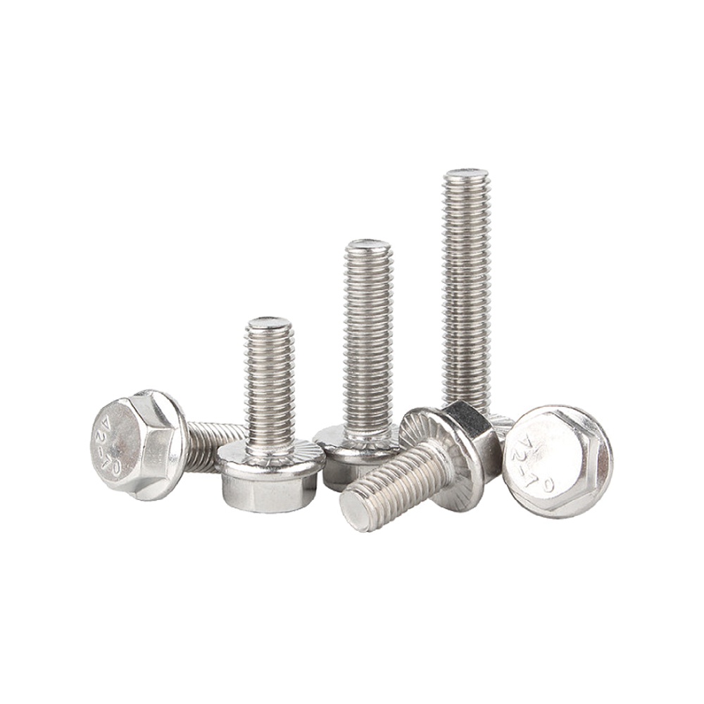M5 M6 M8 Hex Flange Bolt 304 Stainless Steel Allen Bolts GB5789 Skru ...