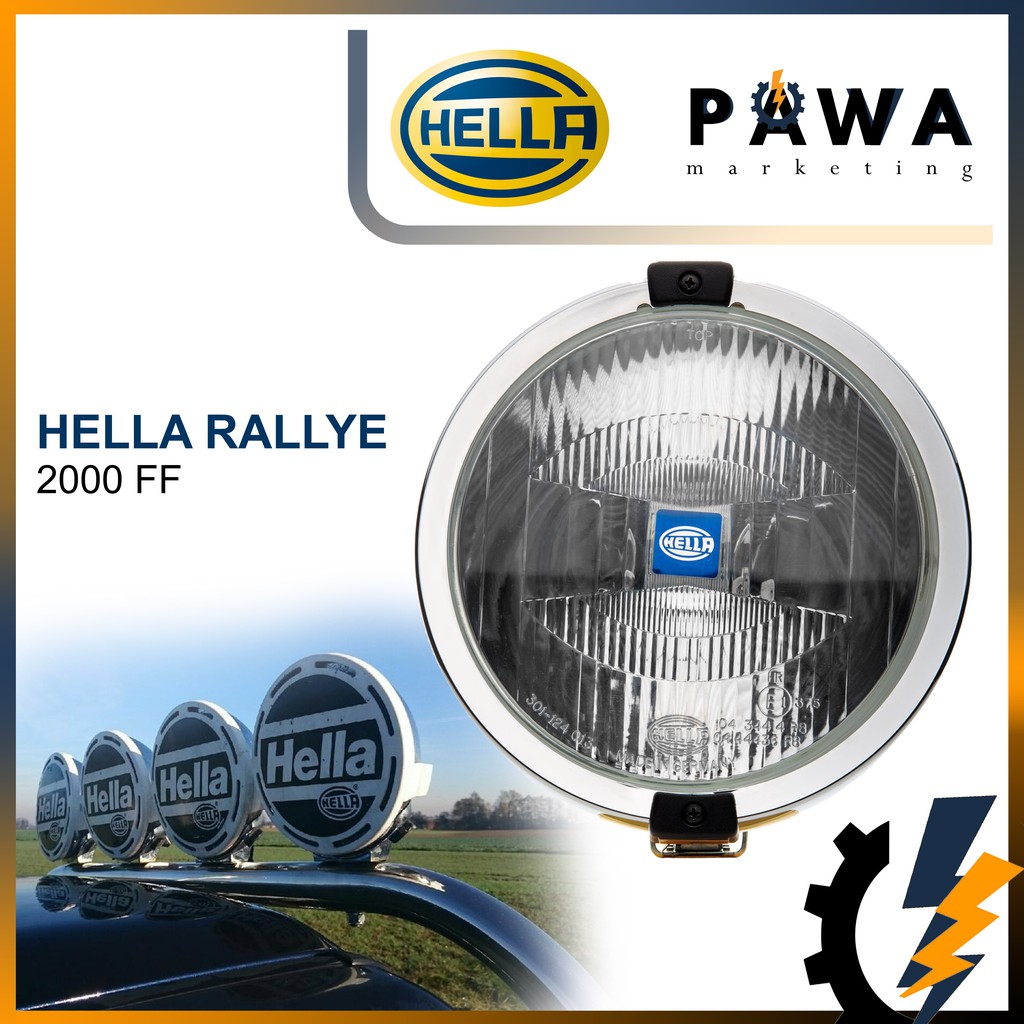 Pawa Original HELLA Rallye Classic 2000 Driving Lamp Spotlight for H2 ...