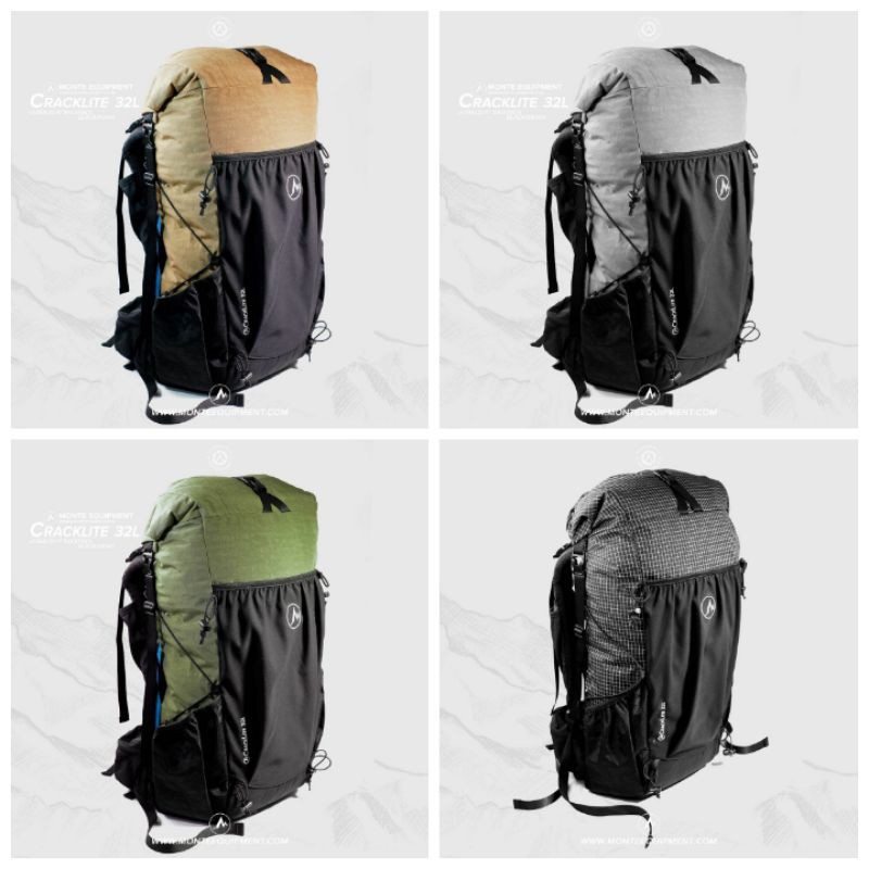 Monte Equipment Cracklite 32l Mountain Bag Ultralight Backpack Original ...