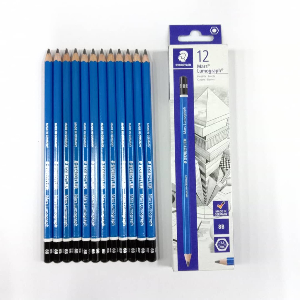 🎉READY STOCK IN MALAYSIA🎉STAEDTLER Mars Lumograph 12pcs (8B) | Shopee Malaysia