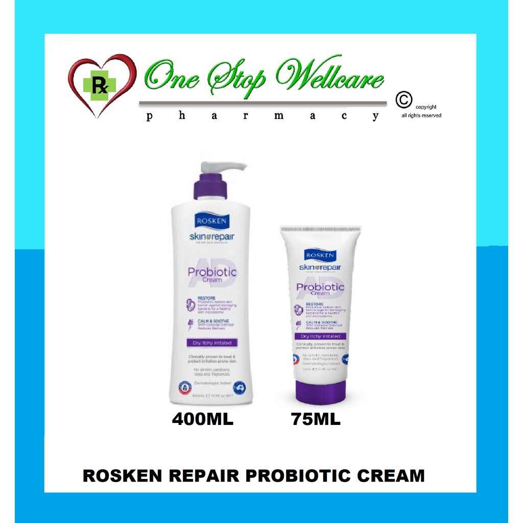 ROSKEN PROBIOTIC CREAM 75ML (EXP: 08/2027) /400ML (EXP:07/2029 ...