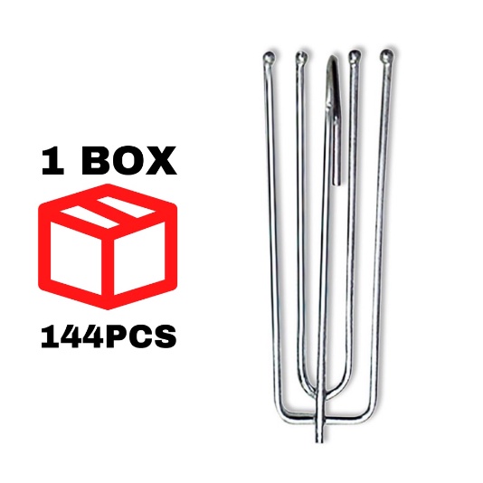 [144PCS/BOX] 4-Prong Hook Long, Curtain Hook 104, Cangkuk Langsir 4 Pin ...