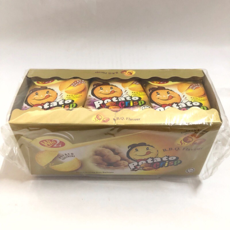 WIN2 POTATO CRISP CRACKERS (20g x 30pkt) / [BBQ / TOMATO / CURRY ...
