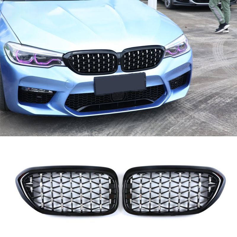 BMW G30 5 Series front grille diamond Style Front Grille | Shopee Malaysia