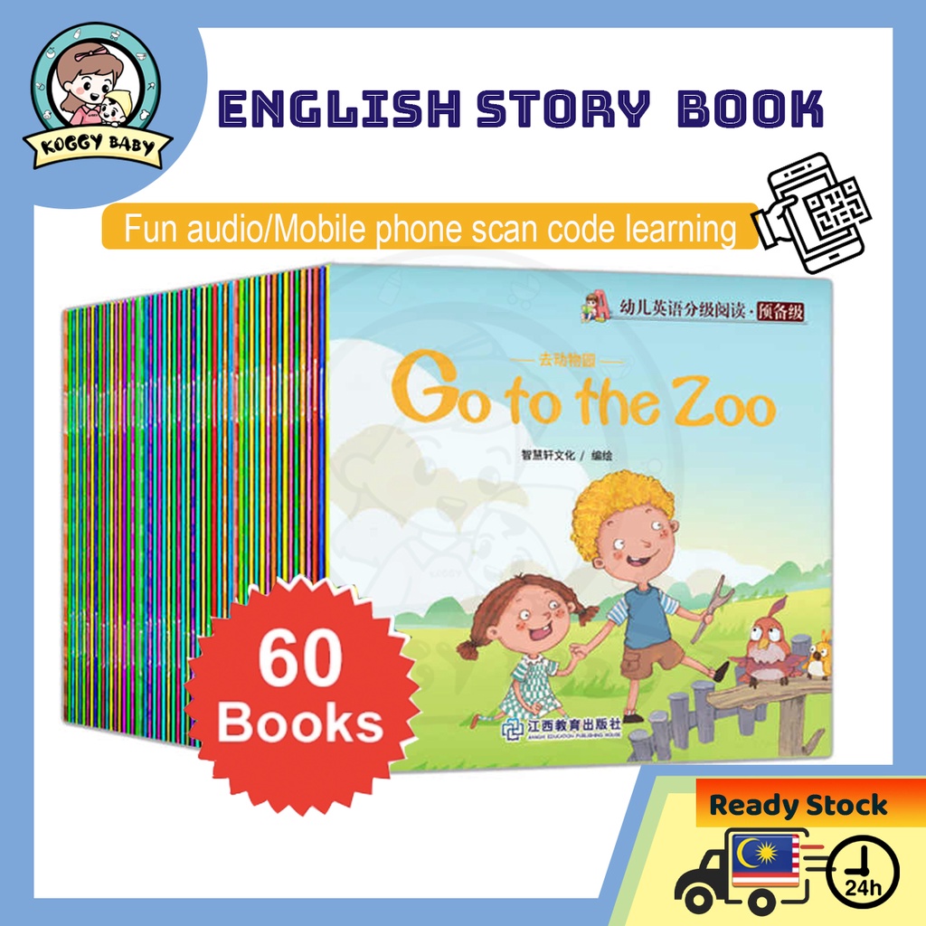 KOGGY (60 Books) Kids Early EnglishLearning Story Books Full Color ...
