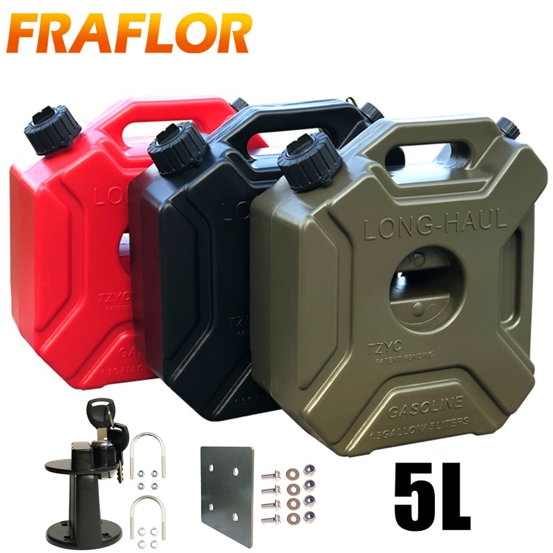 Red Green Black 5L Fuel Tank Petrol Cans Barrels Can Gas Spare ...