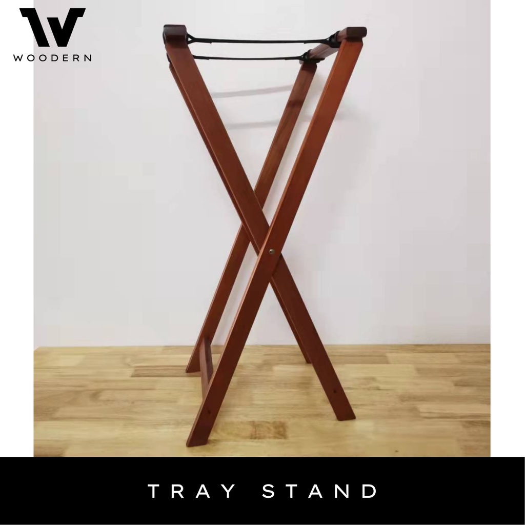Wooden Tray Stand Waiter Dummy Stand | Shopee Malaysia