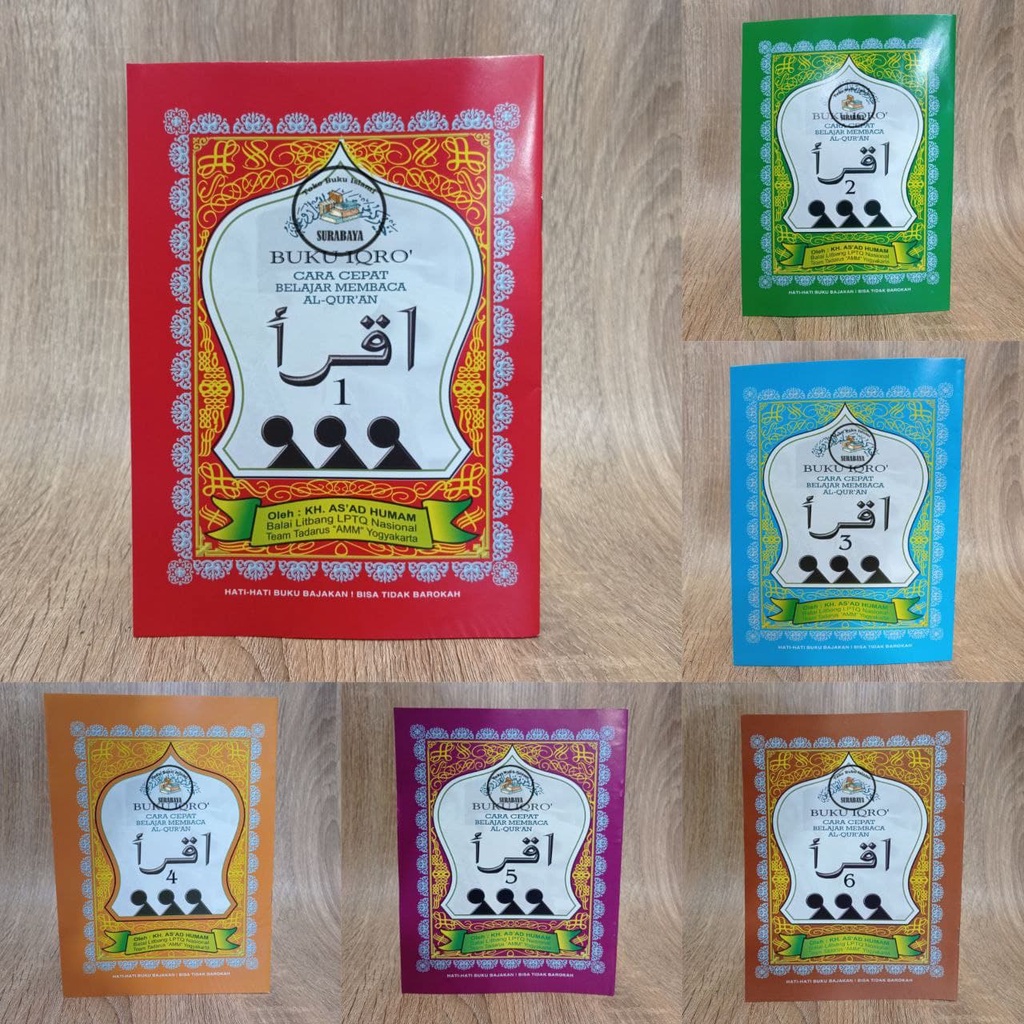 Iqro Iqra Book VOLUMES 1-6 SEPARATELY-LARGE SIZE - AMM | Shopee Malaysia