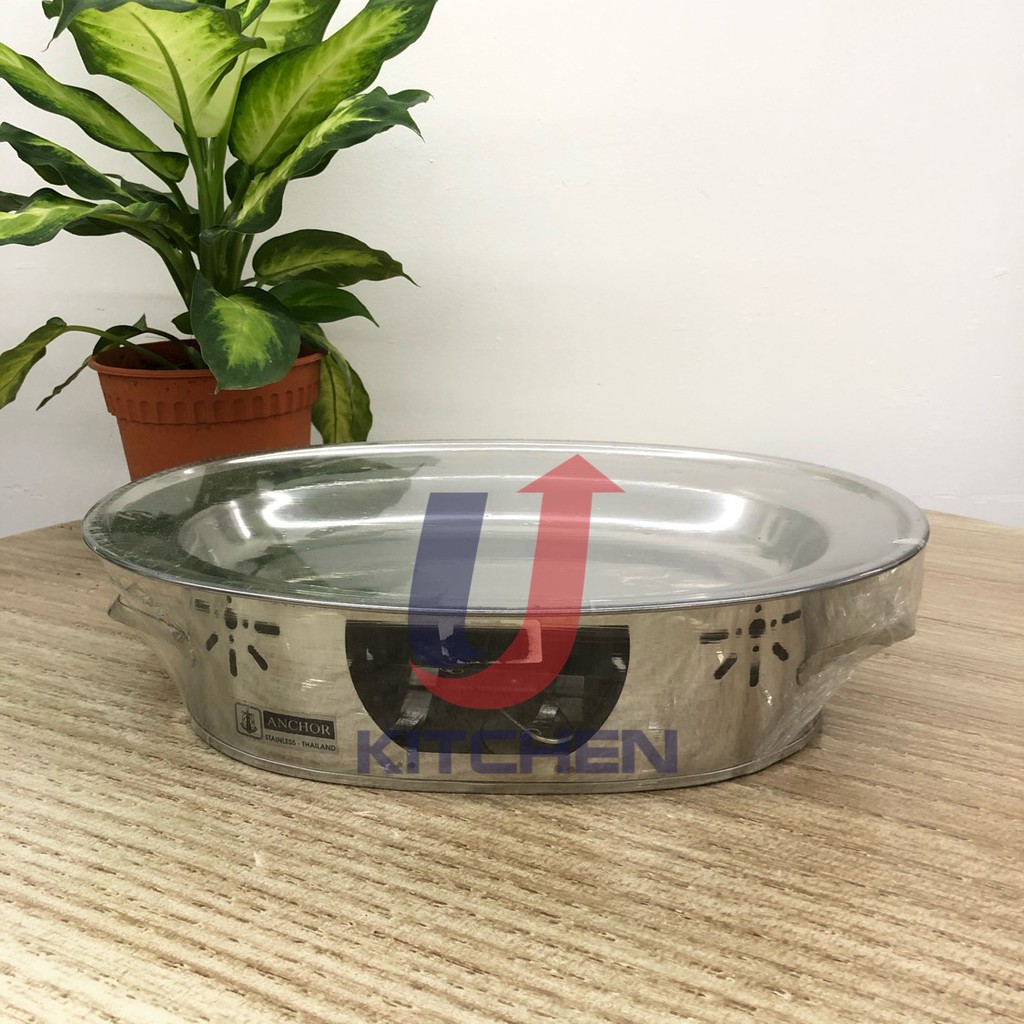 Stainless Steel Thai Fish Platter Steam Fish with Stove Fire Keep Warm ...