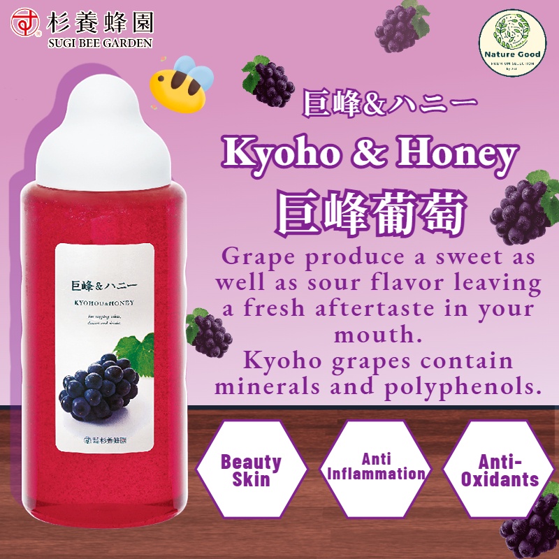 SUGI BEE GARDEN Fruit Juice Infused Honey Kyohou & Honey 500G (SUGIBEE ...