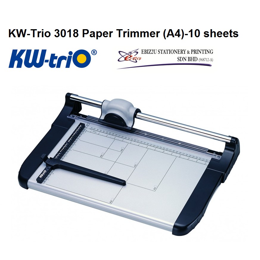 KW-Trio Heavy Duty Paper Trimmer 3018 (A4) - 10 sheets (Paper Cutter ...