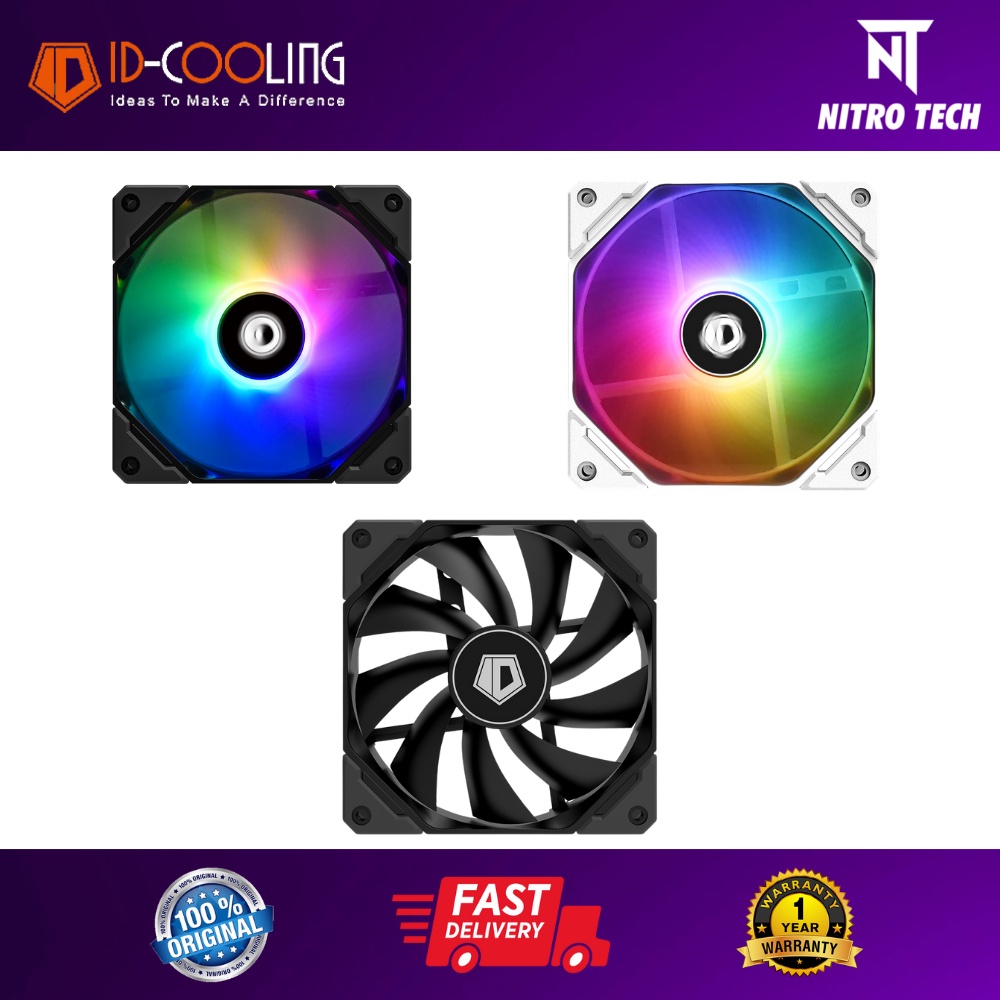 ID-Cooling TF-12025 ARGB Case Fan (Black / Snow) / ID-COOLING XF-12025 SD-K Case Fan | Shopee ...