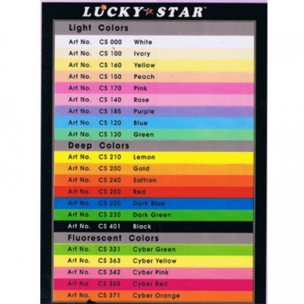 LUCKY STAR A4 Colour Paper 80gsm 50 Sheets /100 Sheets (Budget Pack ...