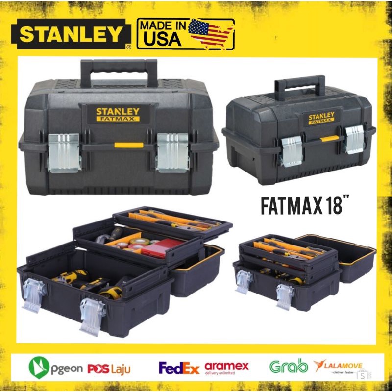 USA STANLEY FatMax 18 23 28 inch FMST18001 023001W 028001L Cantilever Drawer Toolbox Tool Box ...