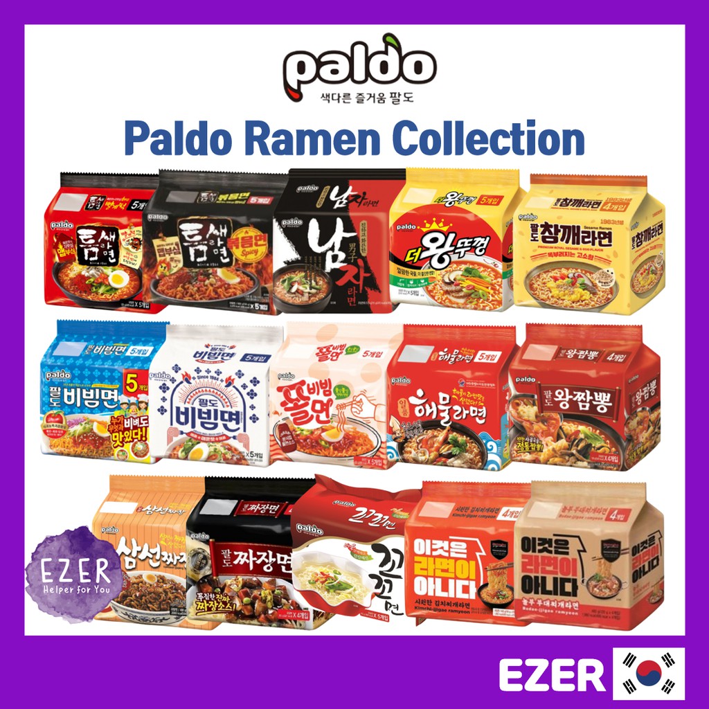 [Korean Ramen] Paldo Ramen Series Collection Bundle(4~5bag) / (Teumsae ...