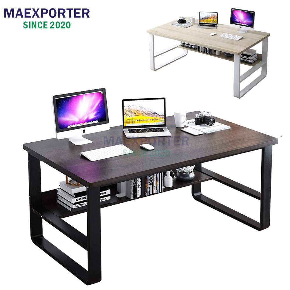 Simple Modern Wooden Laptop Table Study Table Office Table Meja Laptop ...