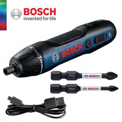 BOSCH GO 2 SOLO Smart Screwdriver (With 2pcs Screwdriver Bits + Micro ...