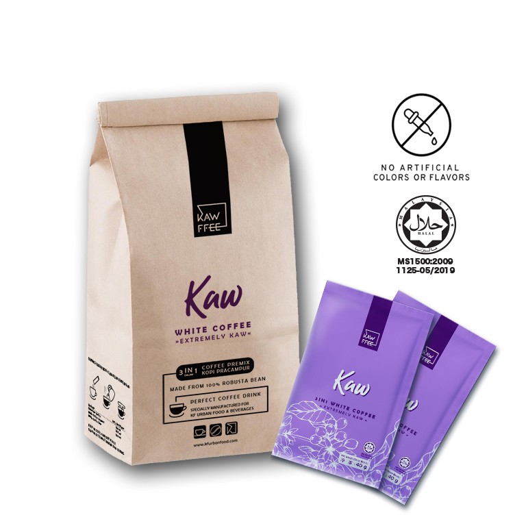 Kawffee 3 in 1 White Coffee Kaw / 3 Dalam 1 Kopi Putih Kaw | Shopee ...