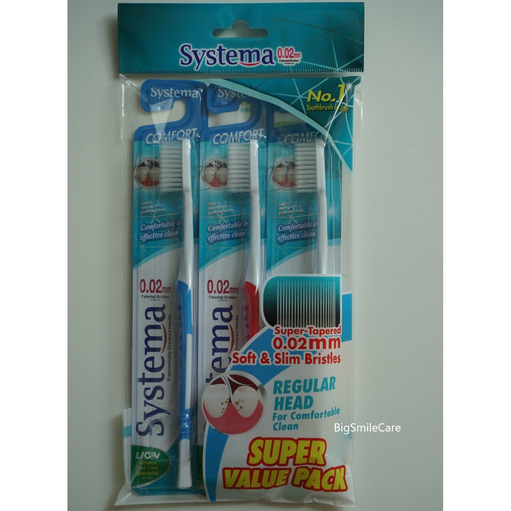Systema Soft Toothbrush Super Value Pack 3's(Comfort/ Compact / Full ...