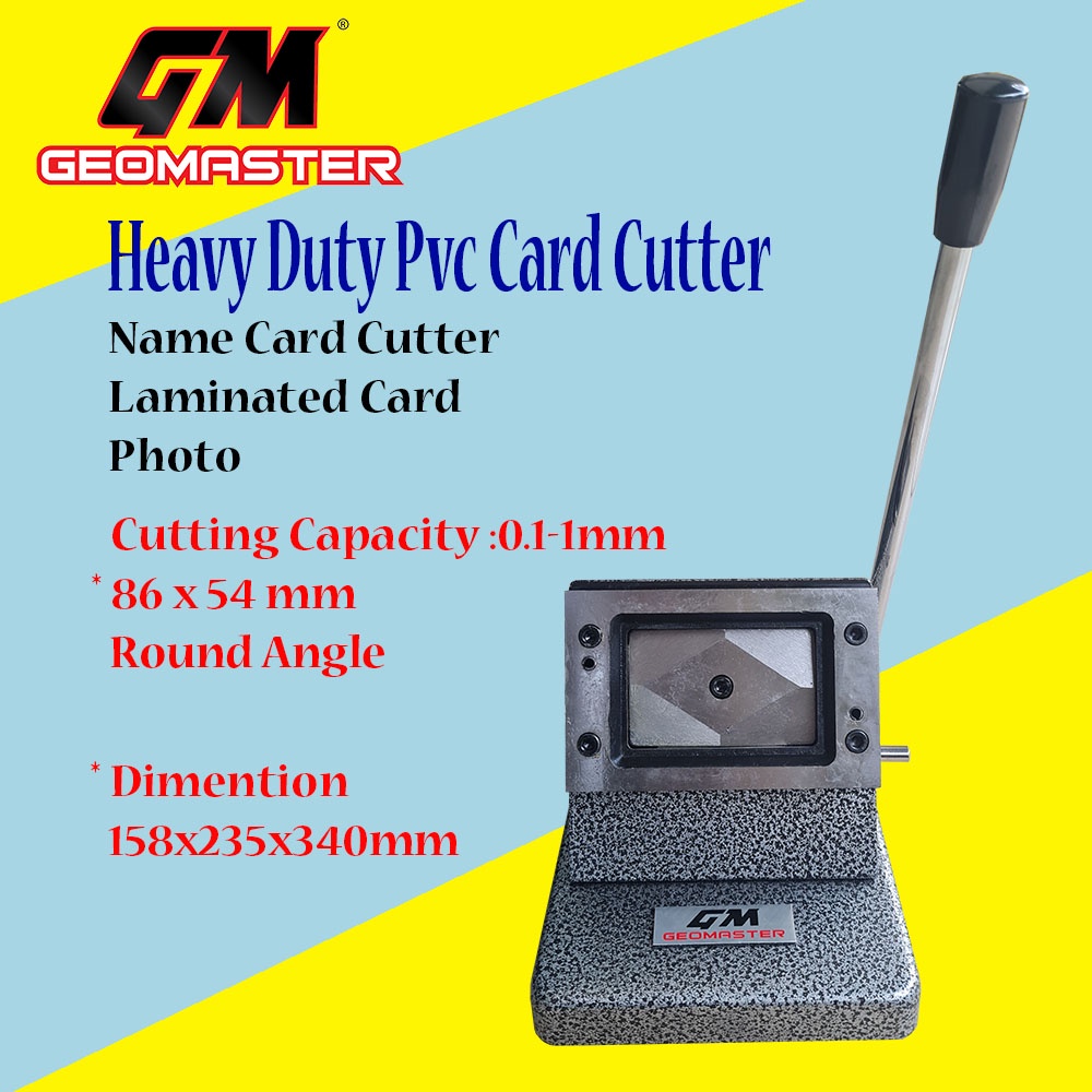 Geomaster PVC ID Card Cutter Heavy Duty / Name Card Cutter 86*54mm ...