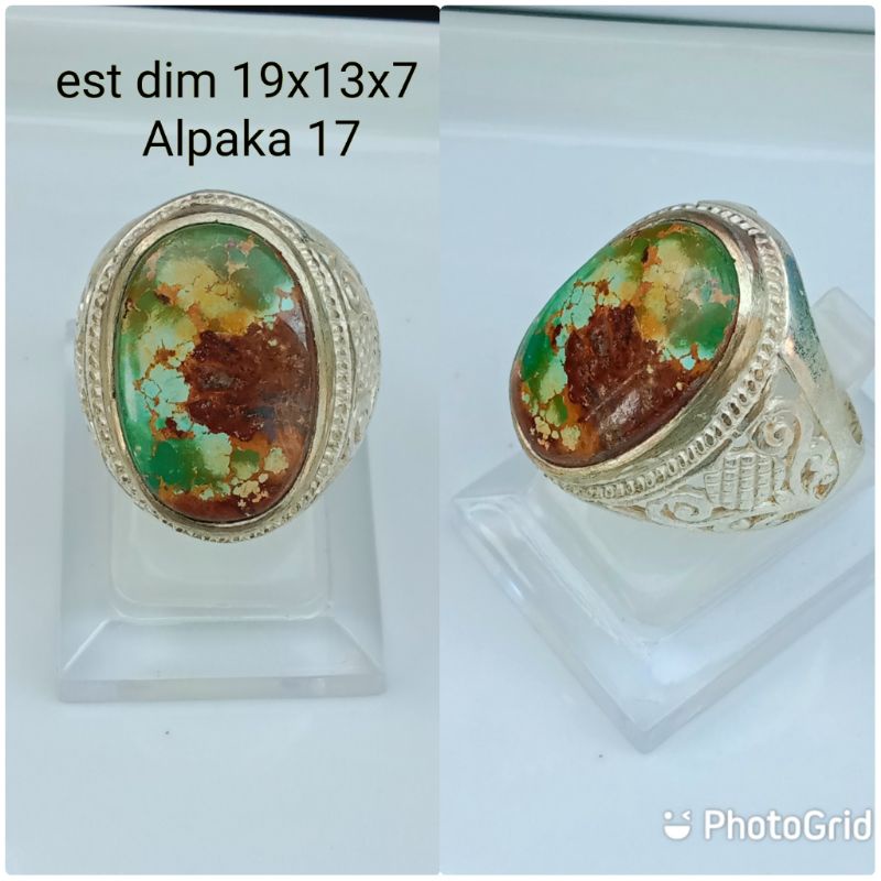 Original iran Old motif Persian Turquoise Stone Ring | Shopee Malaysia