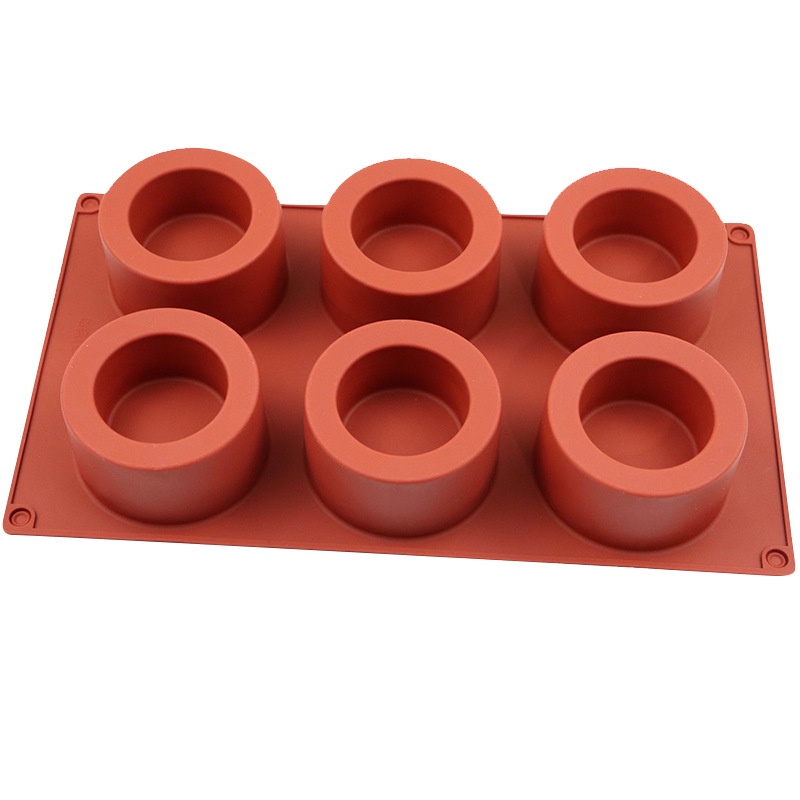 6 Hole Pudding Cup Mold 3D Silicone Mousse Cake Mold Art Cake Mousse ...