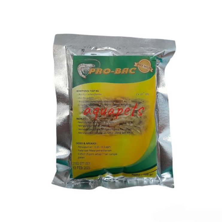 Pro-bac Premium Probiotic Shrimp and Bacillus Fish 100gr | Shopee Malaysia