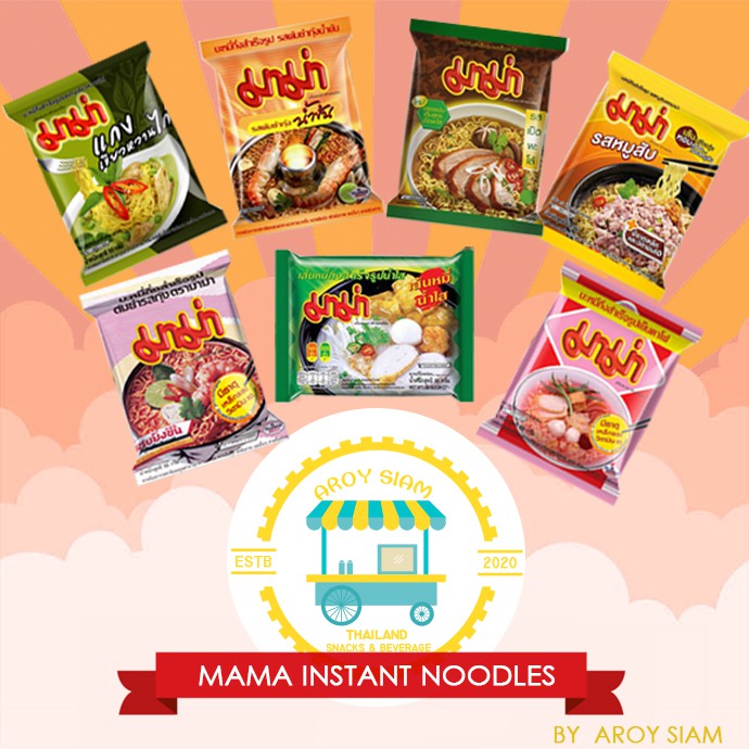 Thailand Mama Instant Noodles Shrimp TomYam/Pa-loDuck/CreamyTomYam ...