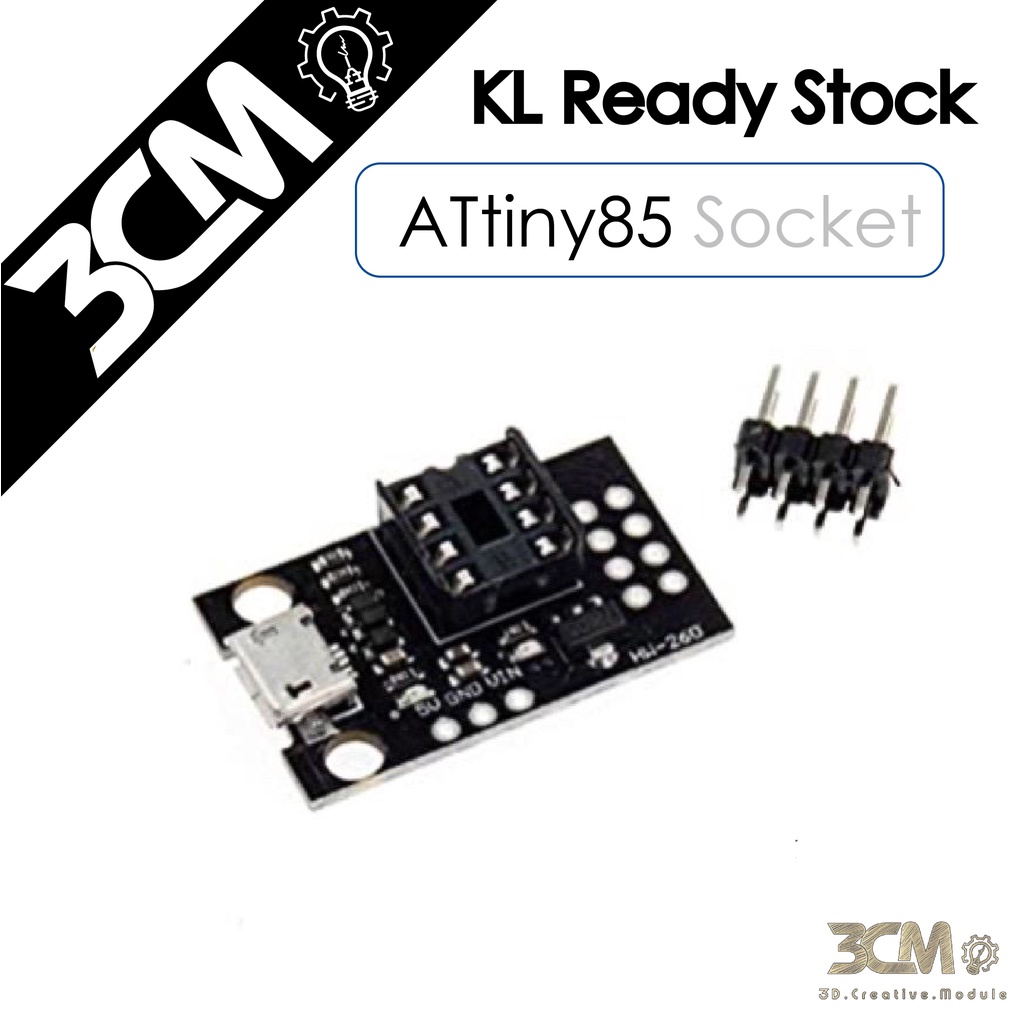 🔥[READY STOCK] ATtiny13A / ATtiny25 / ATtiny45 / ATtiny85 Pluggable ATTINY Development ...