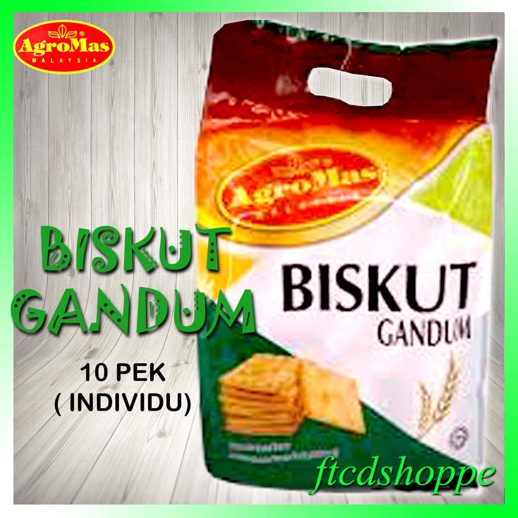 AGROMAS Biskut Gandum / Wheat Crackers (150g x 10 Pek) | Shopee Malaysia