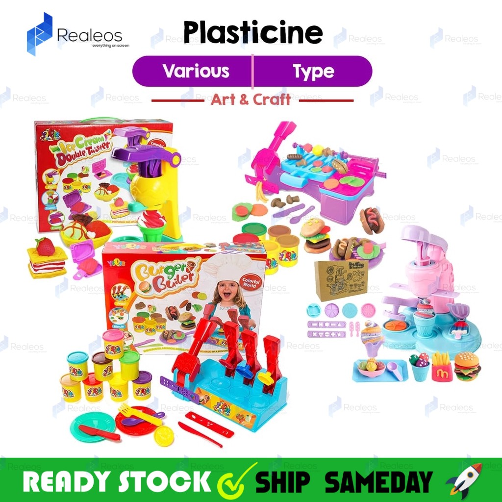 minecraft toys Realeos Kids Pretend Play Ice Cream Maker Burger BBQ ...