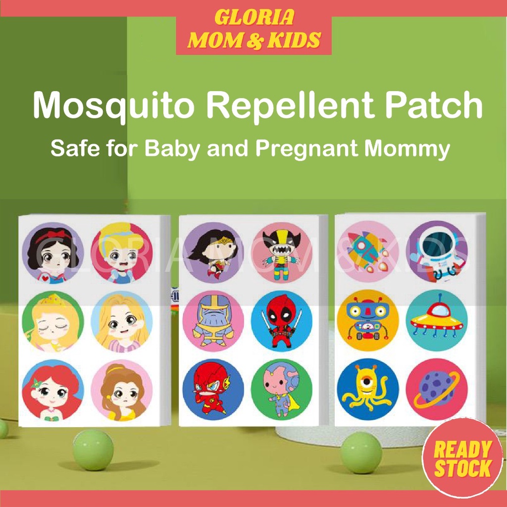 Mosquito Repellent Patch Natural Essential Oil DEET-Free Anti ...