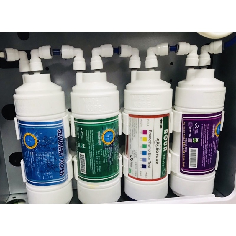Purisys Korea Water Filter Halal U Type 8" Sediment/Pre-Carbon/Alka Bio ...