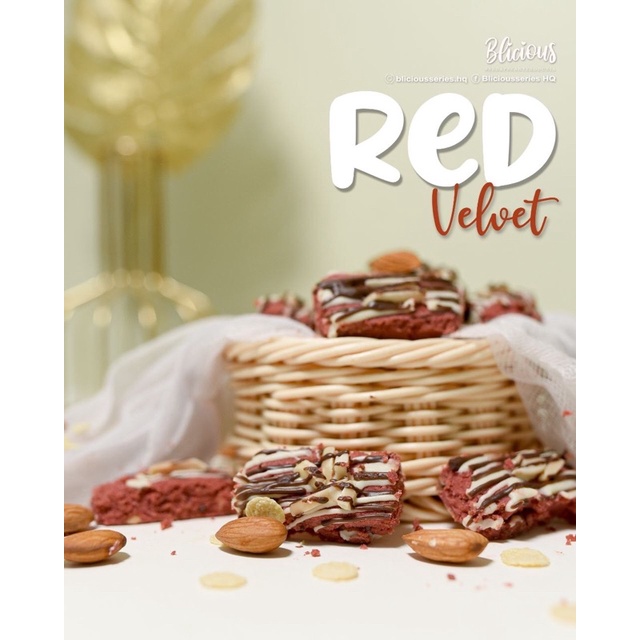 BLICIOUS RED VELVET COOKIES BISKUT RAYA KUIH RAYA | Shopee Malaysia