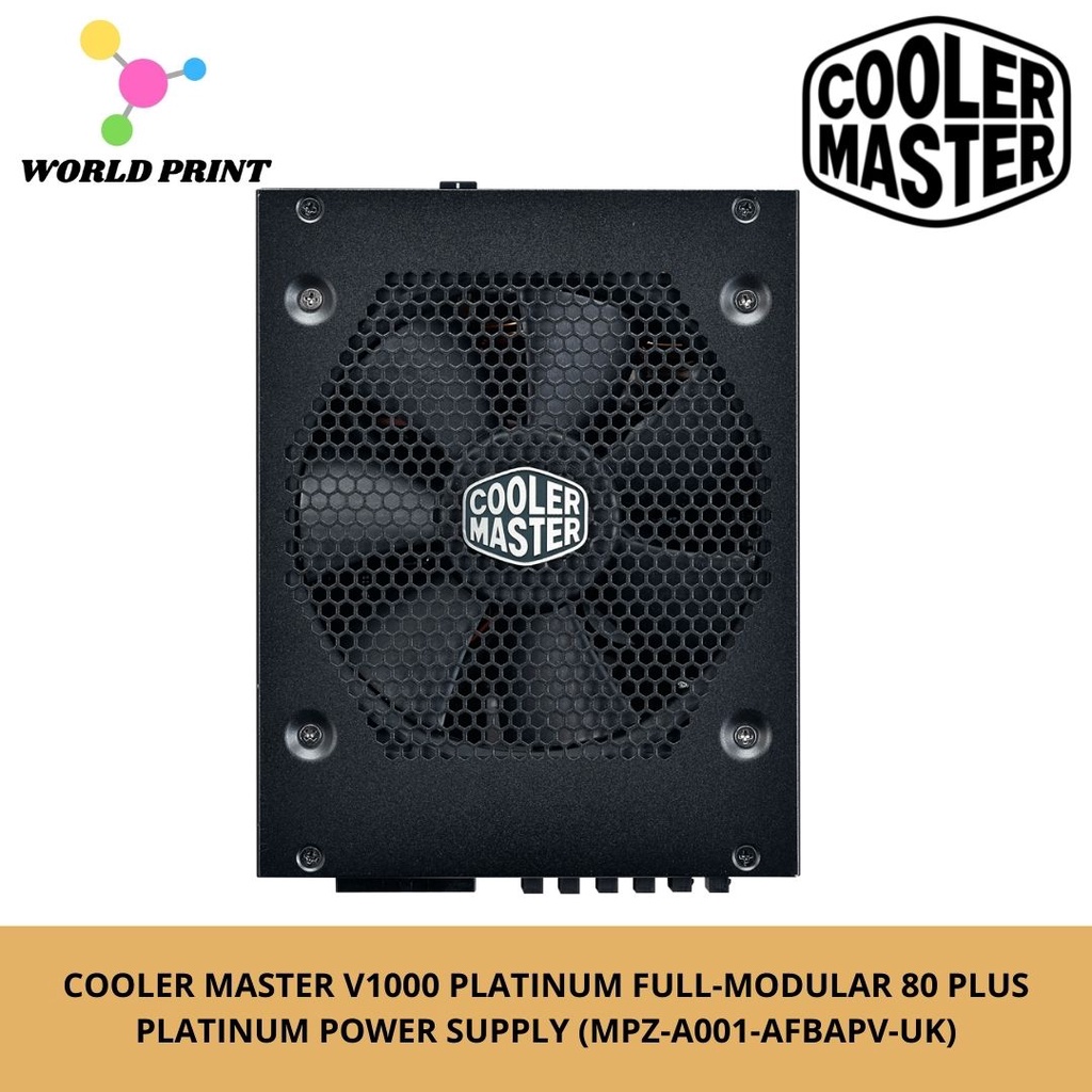 COOLER MASTER V1000 PLATINUM FULL-MODULAR 80 PLUS PLATINUM POWER SUPPLY (MPZ-A001-AFBAPV-UK ...