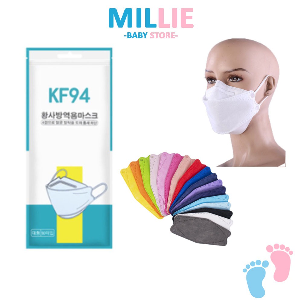 MILLIE Korean Fashion KF94 Premium Quality Breathable Thick 4ply Face ...