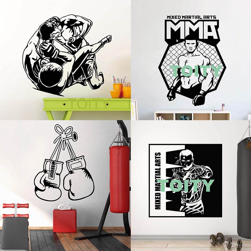 MMA UFC Fighter Martial Arts Fight Club Boxing Sport Gym Wall Decal ...