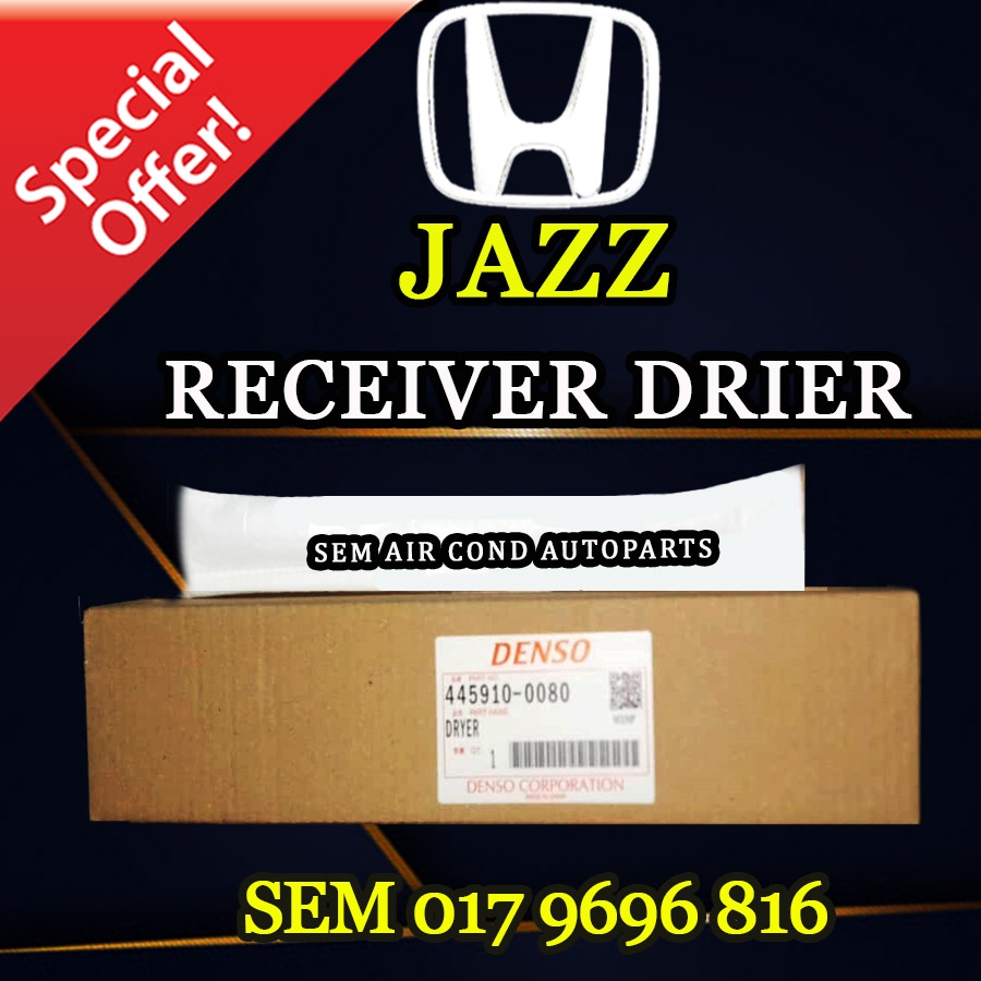 HONDA JAZZ OEM DENSO RECEIVER DRIER/ FILTER DRYER/ CONDENSER FILTER PAD ...