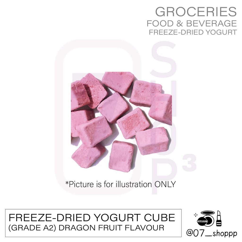 [A2-READY STOCK🧊]（Wholesale 5 gram）Freeze Dried Fruit Yogurt Cube ...